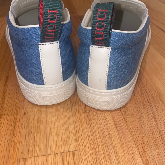 Gucci | Shoes | Gucci Mens Denim Slipon Sneakers Gucci Patch | Poshmark